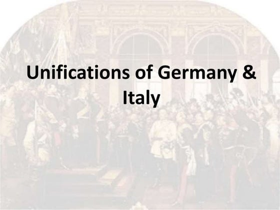 Italian and German Unification | PPT