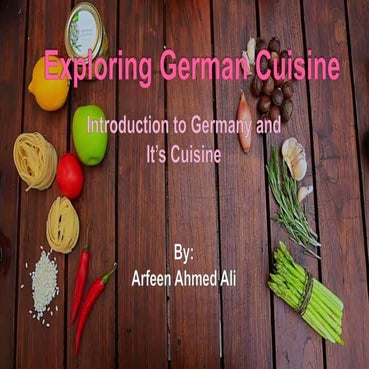 German cuisine | PPTX