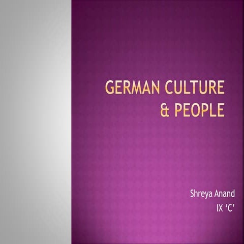short presentation about Germany | PPTX