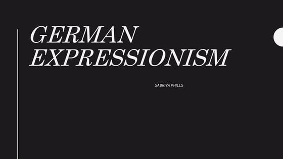 German expressionism | PPTX