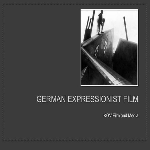 German expressionist film | PPTX