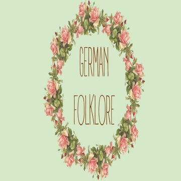 German folklore \ Немецкий фольклор | PPTX