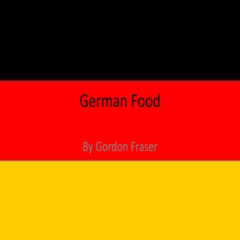 German food | PPTX