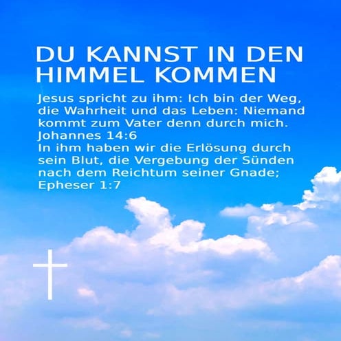 German Gospel Tract - You Can Be Sure of Heaven | PDF