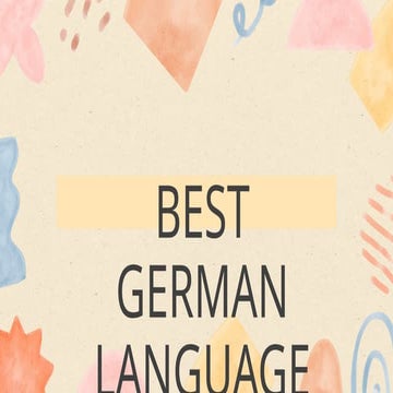 German language coaching Max Mueller is India | PPT