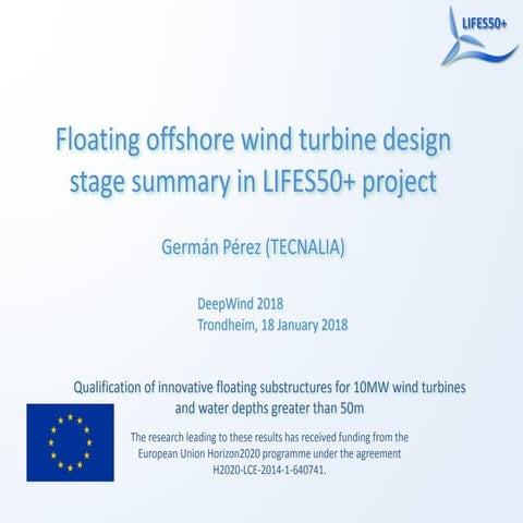 German perez lifes50+ design summary - deep wind 2018 | PPT