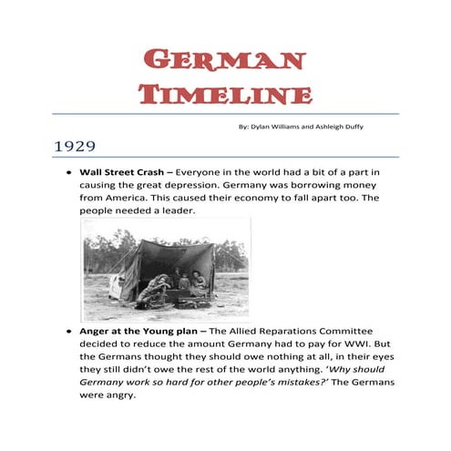 German timeline | DOCX