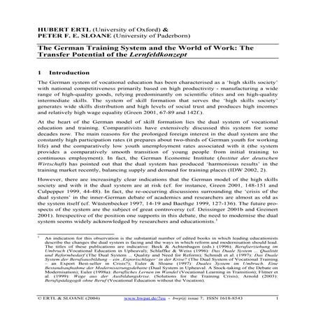 Why Do German Companies Invest In Apprenticeships The Dual System ...