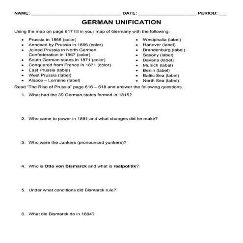 German Unification | DOCX