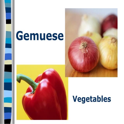 Names of Vegetables in German | PPT