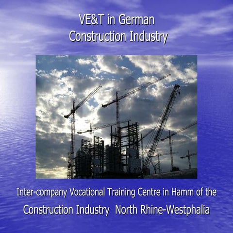 German workshop - Construction: Mr. Martin Trentmann | PPT ...