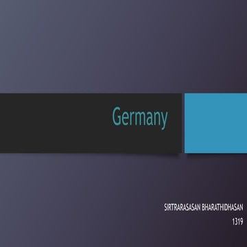 Germany-Health statistics | PPTX