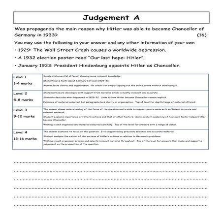 Germany Consequences A | DOCX