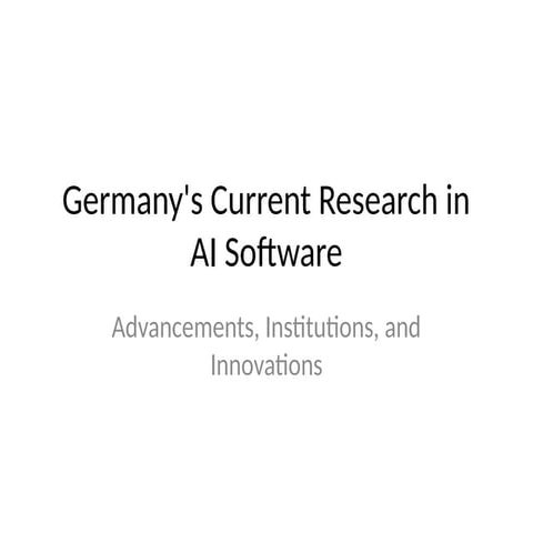 Germany_AI_Research_Presentation.pptx latest | PPTX