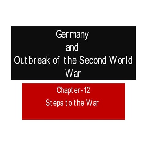 Germany and outbreak of the ww2 2 | PPT | Death, Injury, or Military ...