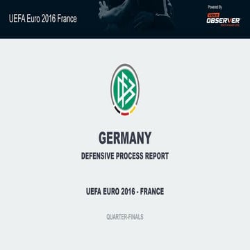 Germany Defensive Process Report - Euro 2016 | PPT
