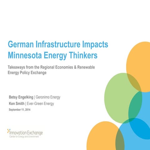 German Infrastructure Impacts Minnesota Energy Thinkers | PDF | Power ...