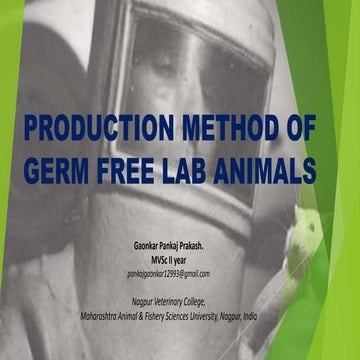 Production method of germ free lab animals | PPTX