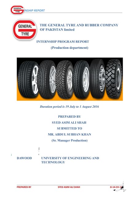 Manufacturing Processes - Tyre | PDF | Geology | Science