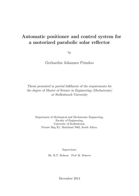 Ppt on automatic solar tracking system | PPT