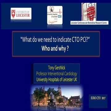 What do we need to indicate CTO PCI? | PPT