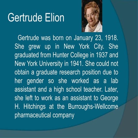Gertrude Elion | PPTX