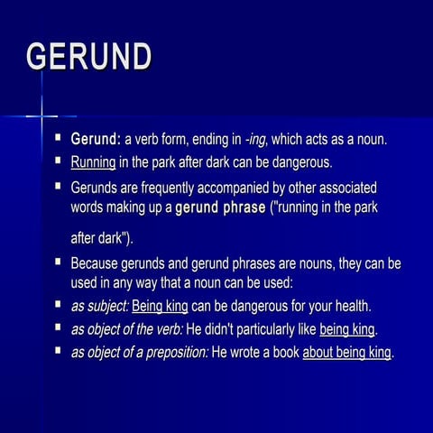 GERUND | PPT
