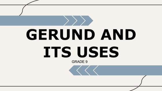 Gerund | PPTX | Running and Jogging | Fitness and Exercise