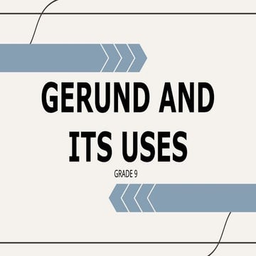 Gerund | PPTX