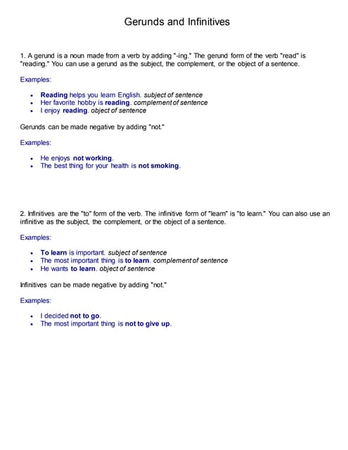 Gerunds and infinitives | DOCX