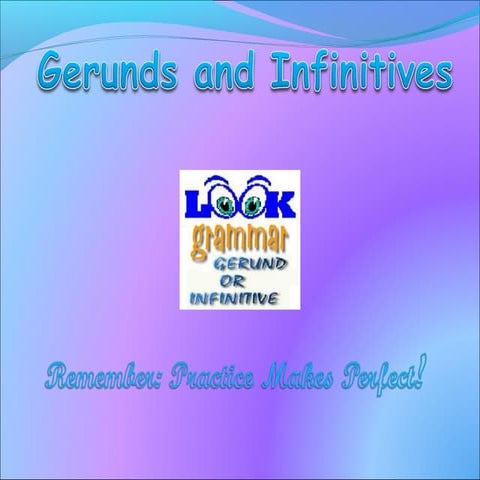 Gerunds and infinitives | PPT