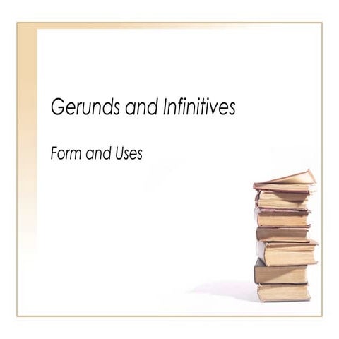 Gerunds and infinitives nora | PPT