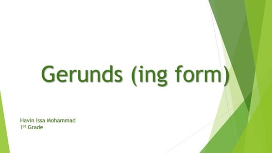 Gerunds | PPT