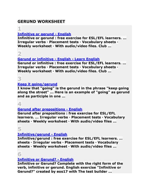 Present continuous worksheet | PDF