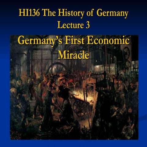 Geschiedenis germany's first economic miracle | PPT