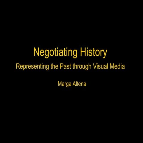 Geschiedenis&Visuele Media Pres Mrt08 | PPT