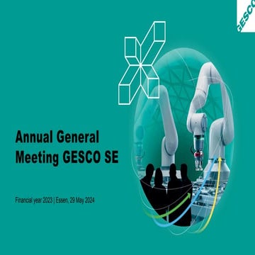 GESCO SE Annual General Meeting 2024, 29.05.2024
