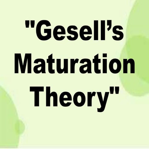 gessel-theory.pptxforcollegestudentsthat | PPTX