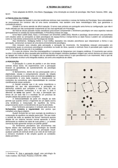 Teoria de gestalt informacao | PDF