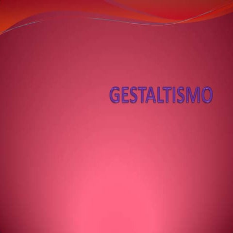 Gestaltismo | PPTX