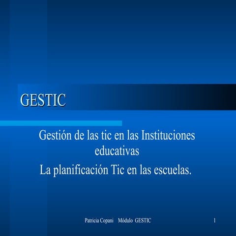 Gestic | PPT