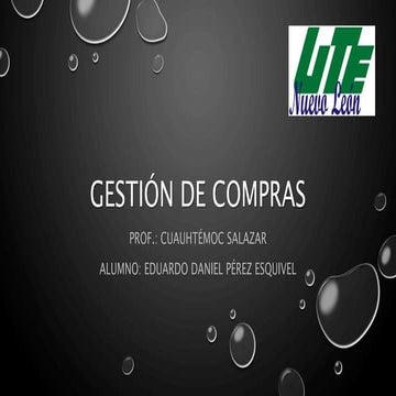Gestión de compras 1 | PPTX