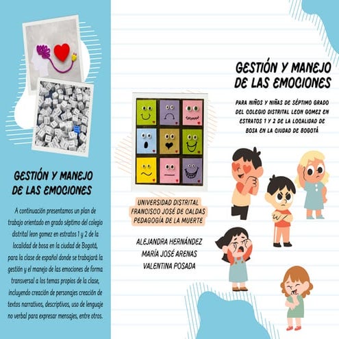 Gestión y manejo de las emociones guía docente | PDF