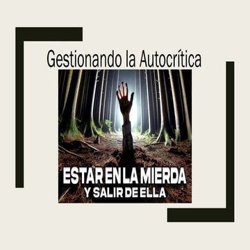 Técnicas para gestionar la autocrítica o voz crítica | PDF