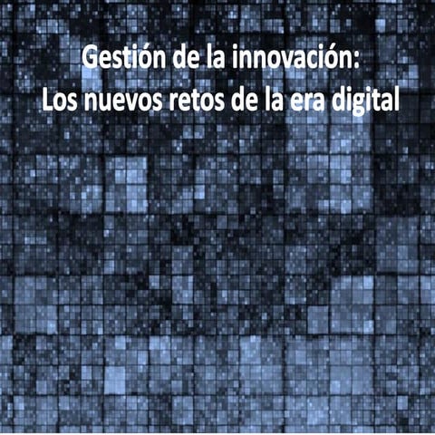 Innovation Management | Challenges in the New Digital Era | PPT