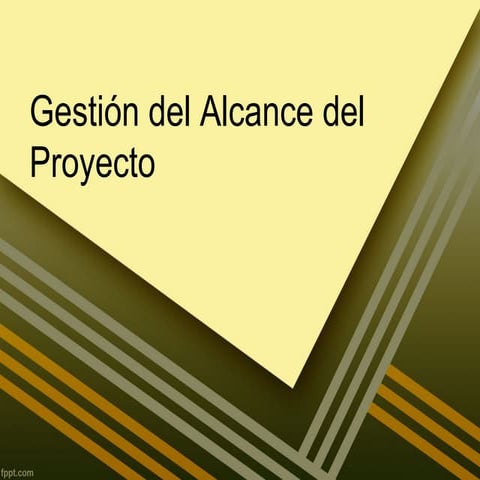 Gestion del alcance | PPT