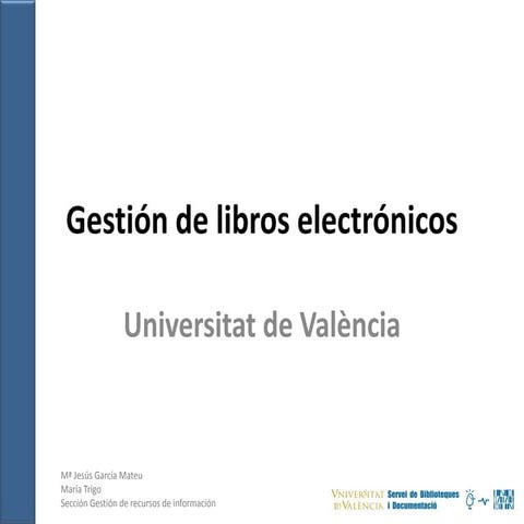 Gestión de libros electrónicos | PDF