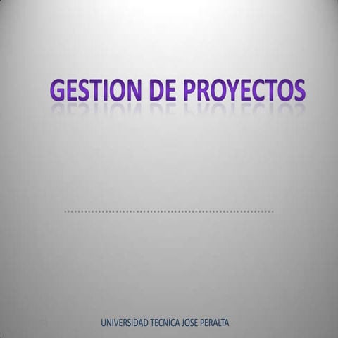 PROCESO DE ESTUDIO DEL PROYECTO | PPTX