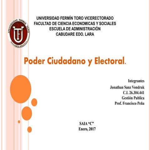 El poder ciudadano | PPTX