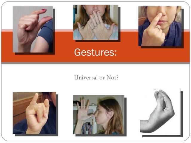 Gestures and body language | PPTX